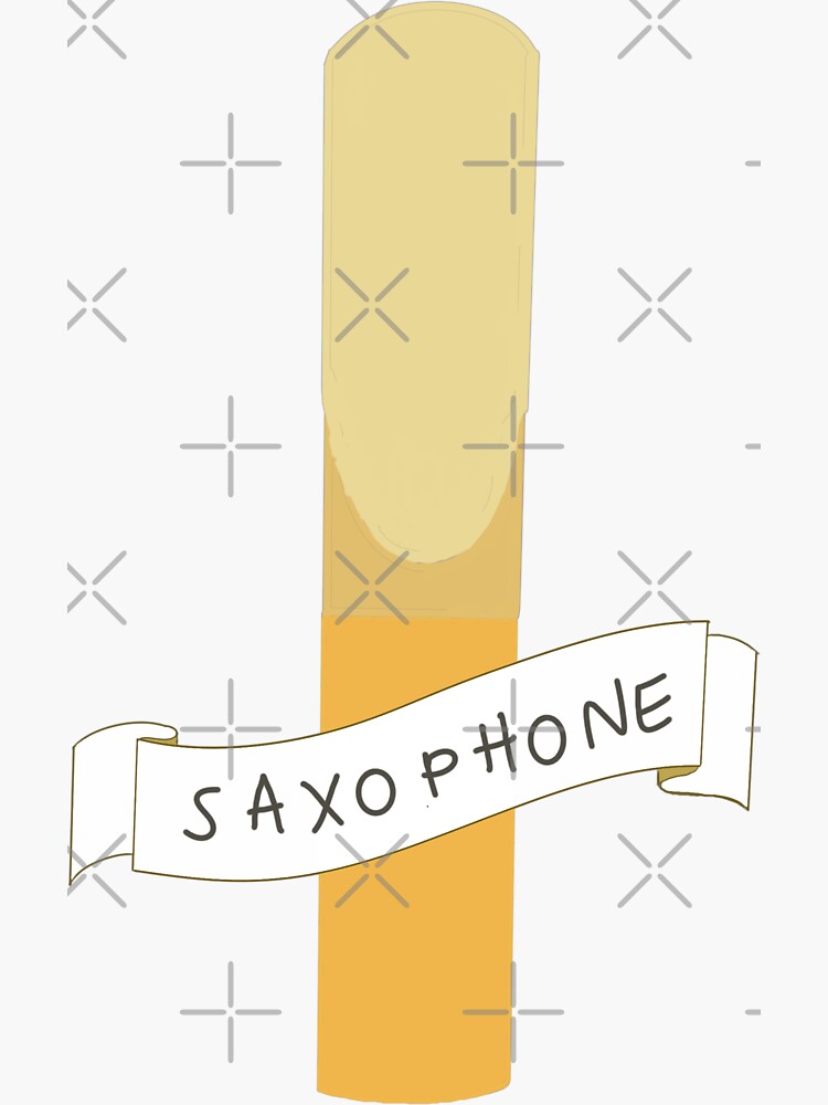 "Saxophone gift reed" Sticker for Sale by madisonchurch18 | Redbubble