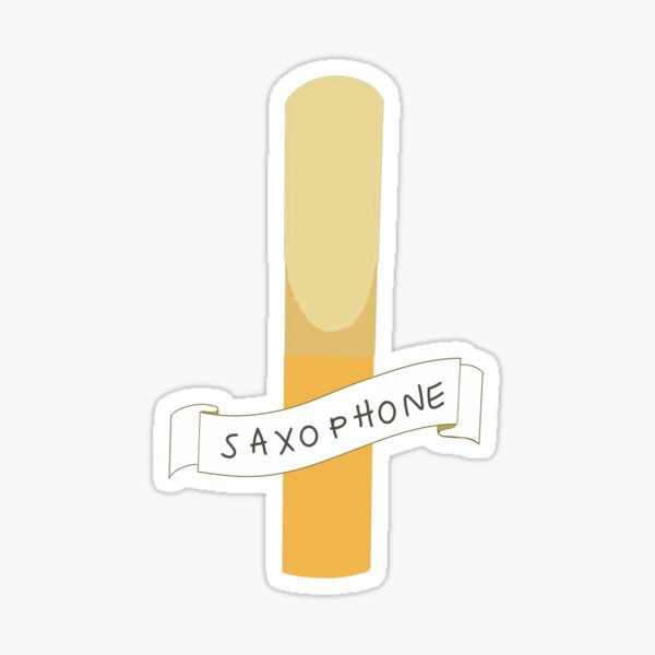 "Saxophone gift reed" Sticker for Sale by madisonchurch18 | Redbubble