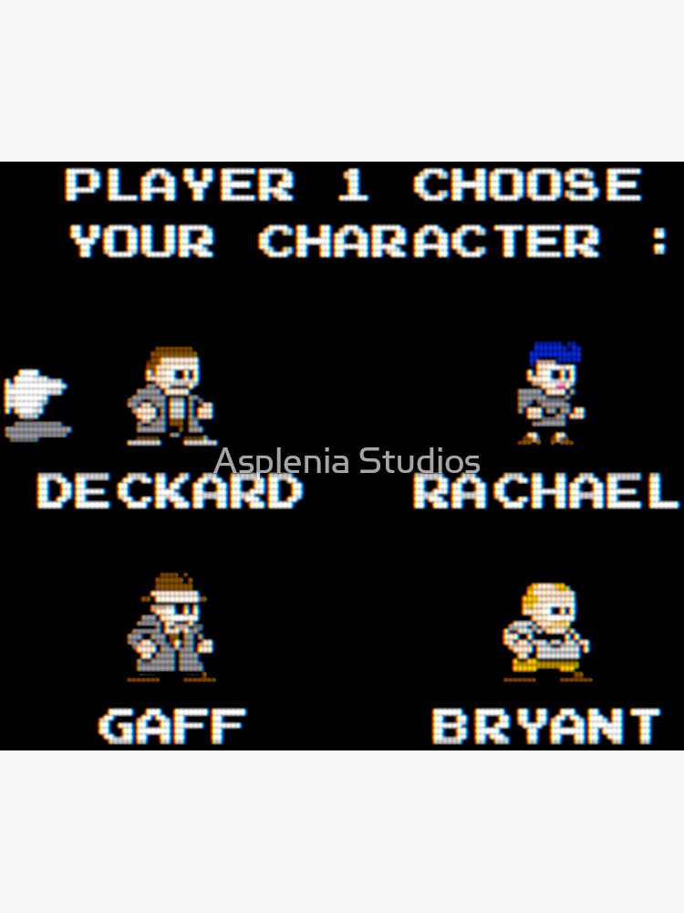 "Choose Your Character (vintage TV effect)" Sticker by aspleniastudioz ...