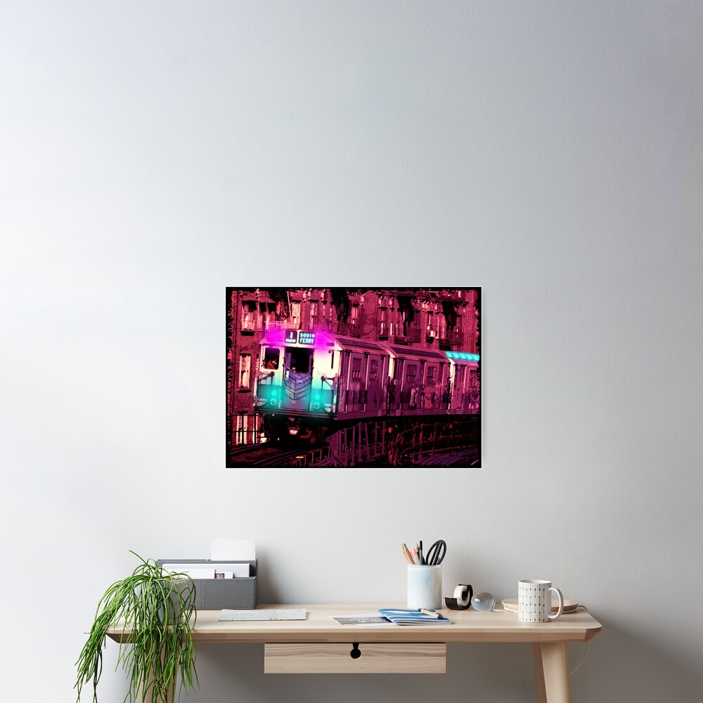 "Train Comics - retrowave - vaporwave - synthwave - digital paint ...