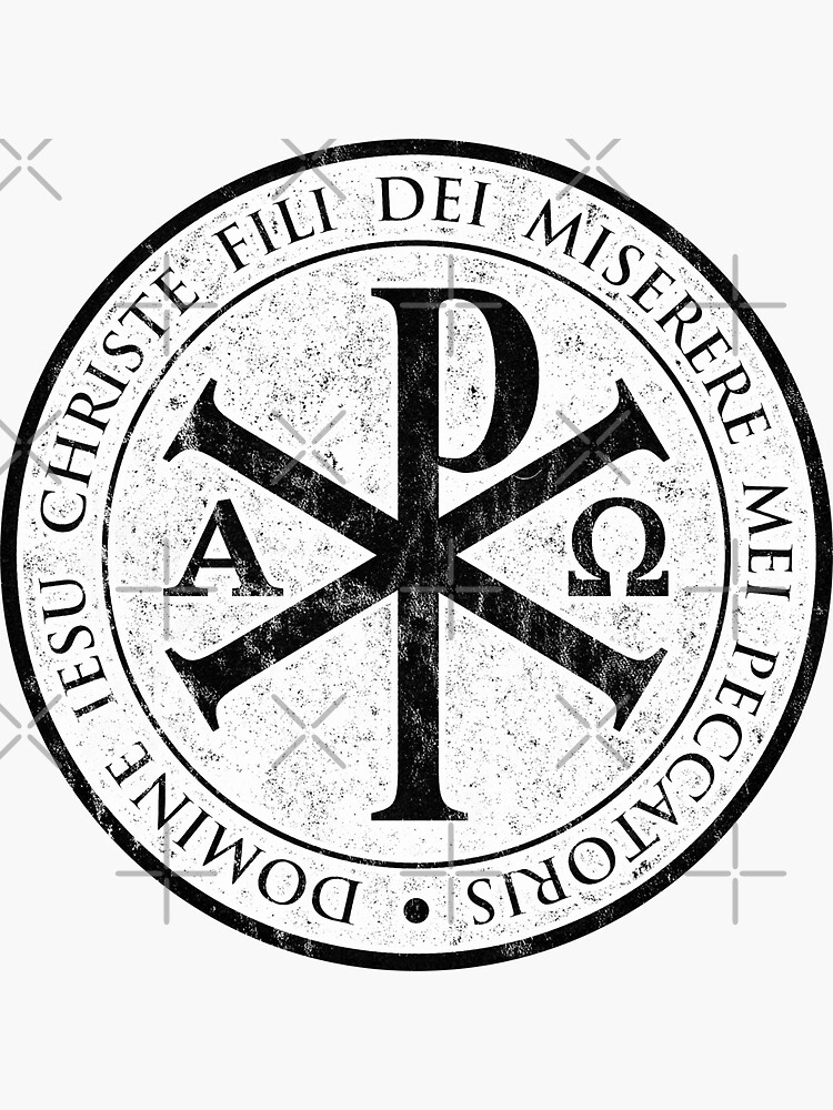 "Copy of chirho, chi rho, christogram, jesus, IESU, CHRISTE white ...