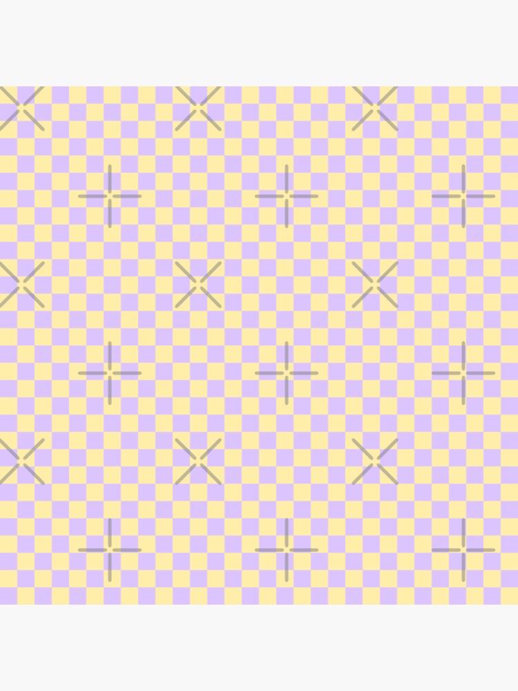 "Light Purple (Lilac) And Yellow Check Pattern" Sticker for Sale by ...