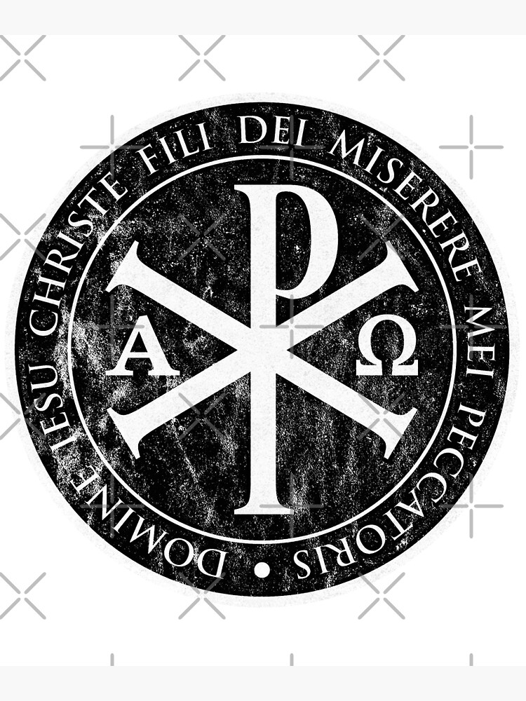 "chirho, chi rho, christogram, jesus, IESU, CHRISTE black, gifts for ...