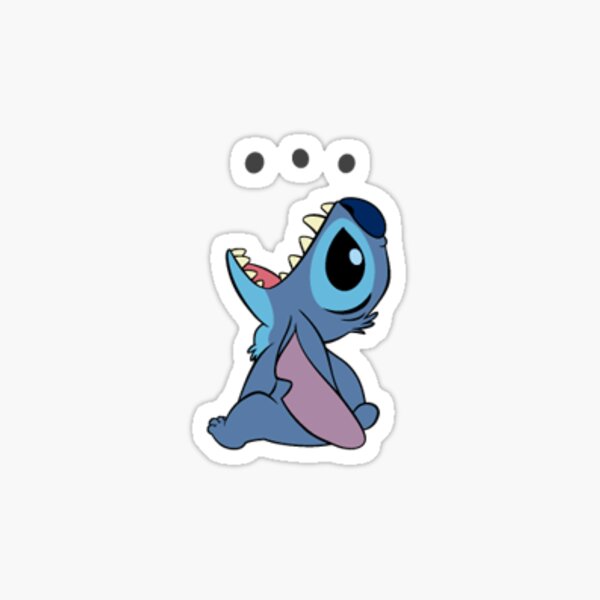 "Hungry Stitch" Sticker for Sale by Briana Kirchgessner | Redbubble