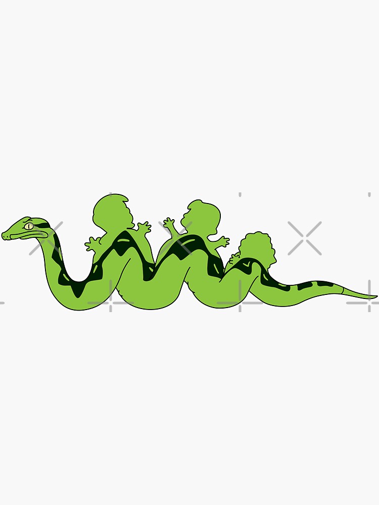 "Lumpy the School Snake" Sticker for Sale by deancoledesign | Redbubble