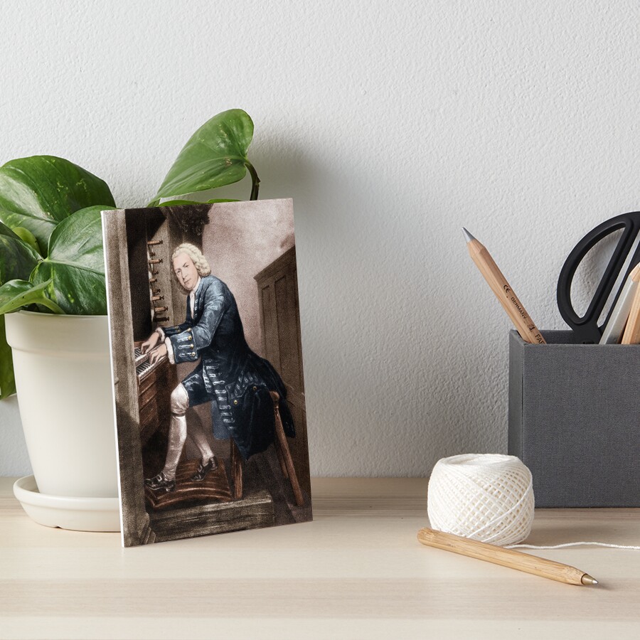 "Johann Sebastian Bach, German Composer" Art Board Print by ...