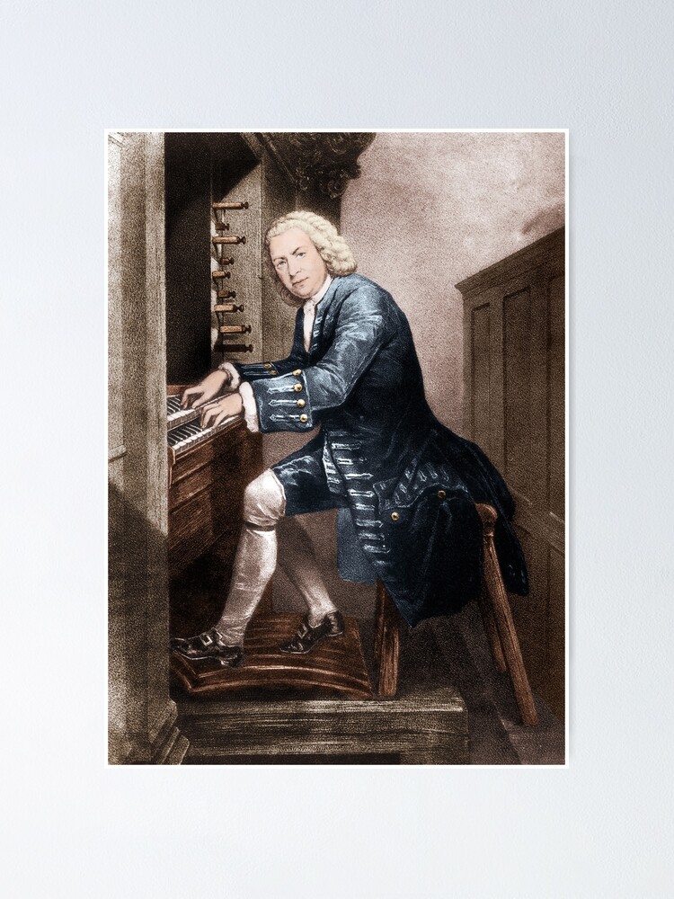 "Johann Sebastian Bach, German Composer" Poster for Sale by ...
