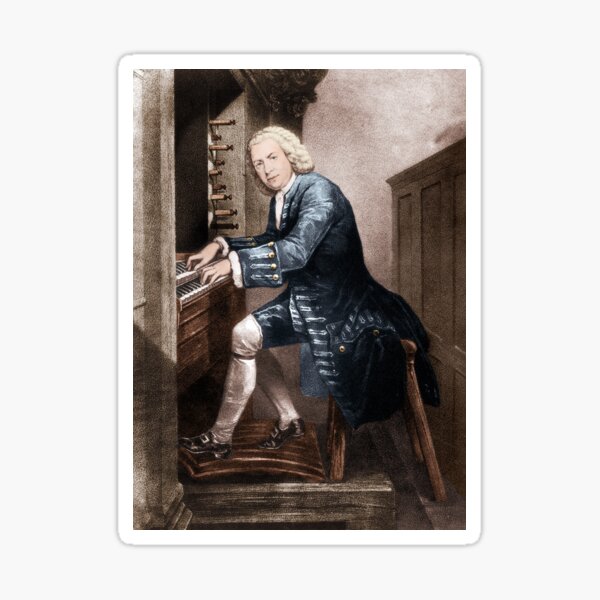"Johann Sebastian Bach, German Composer" Sticker by ScienceSource ...
