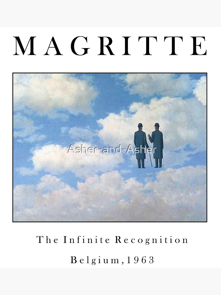"Rene Magritte - The Infinite Recognition - Surrealism Art" Poster for ...