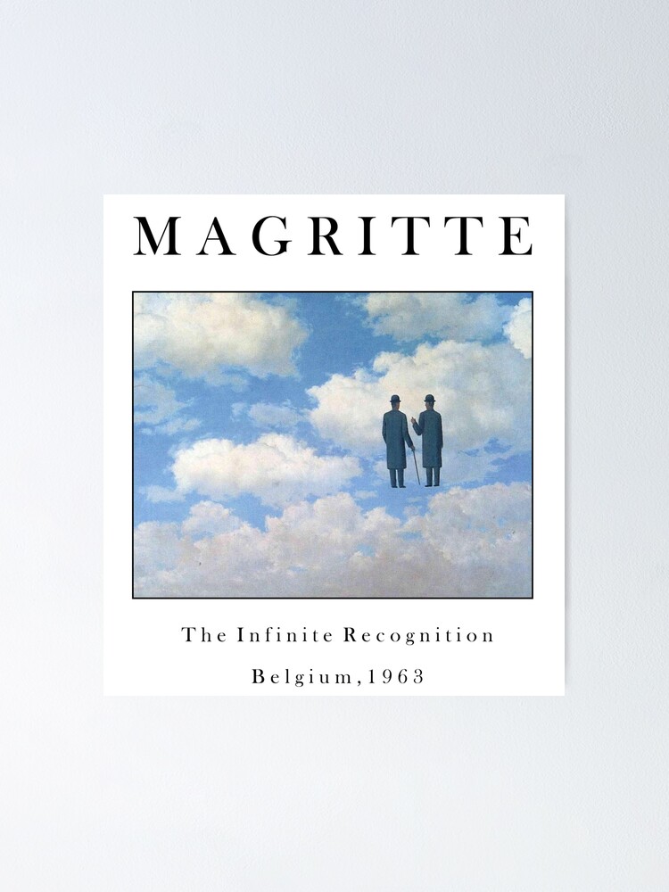 "Rene Magritte - The Infinite Recognition - Surrealism Art" Poster for ...