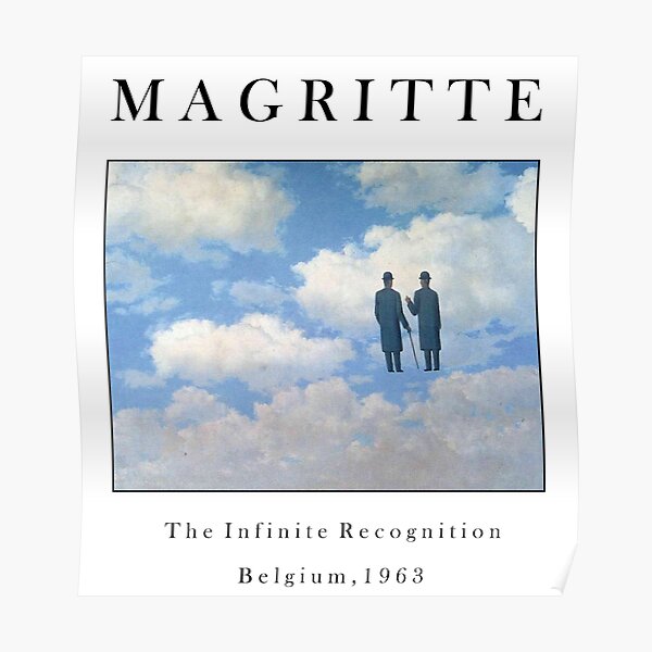 "Rene Magritte - The Infinite Recognition - Surrealism Art" Poster for ...