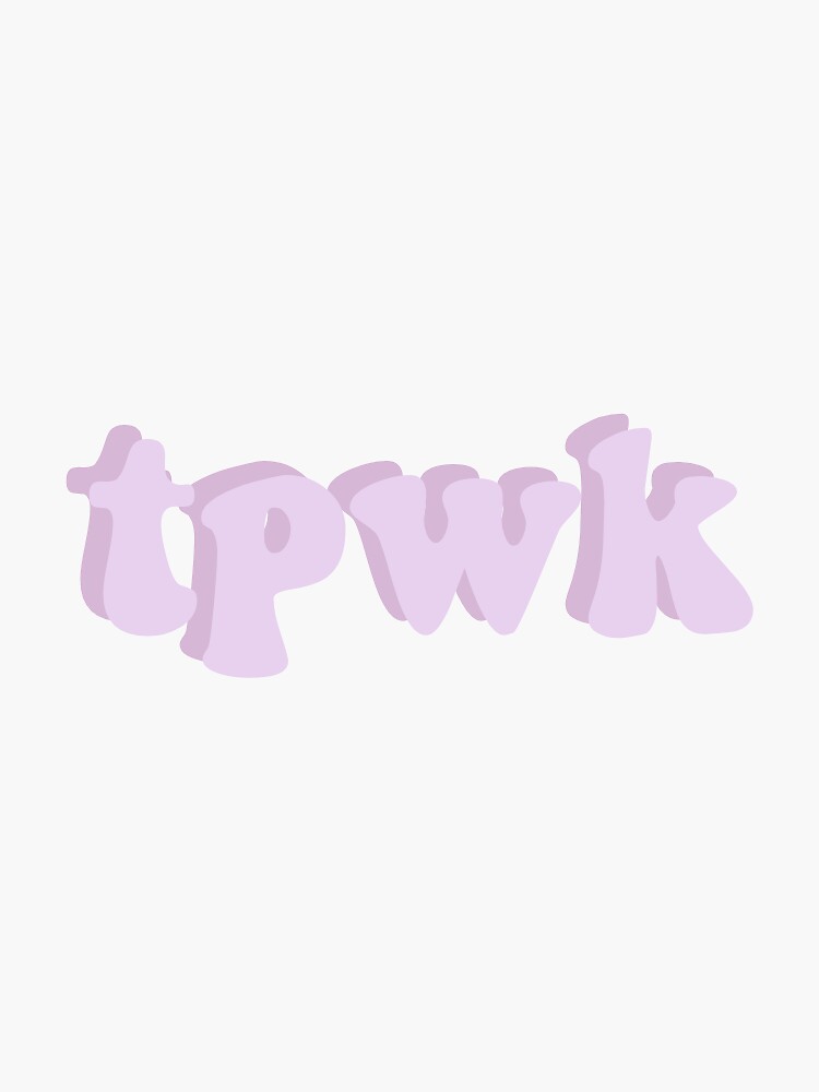 "tpwk purple" Sticker for Sale by R J | Redbubble