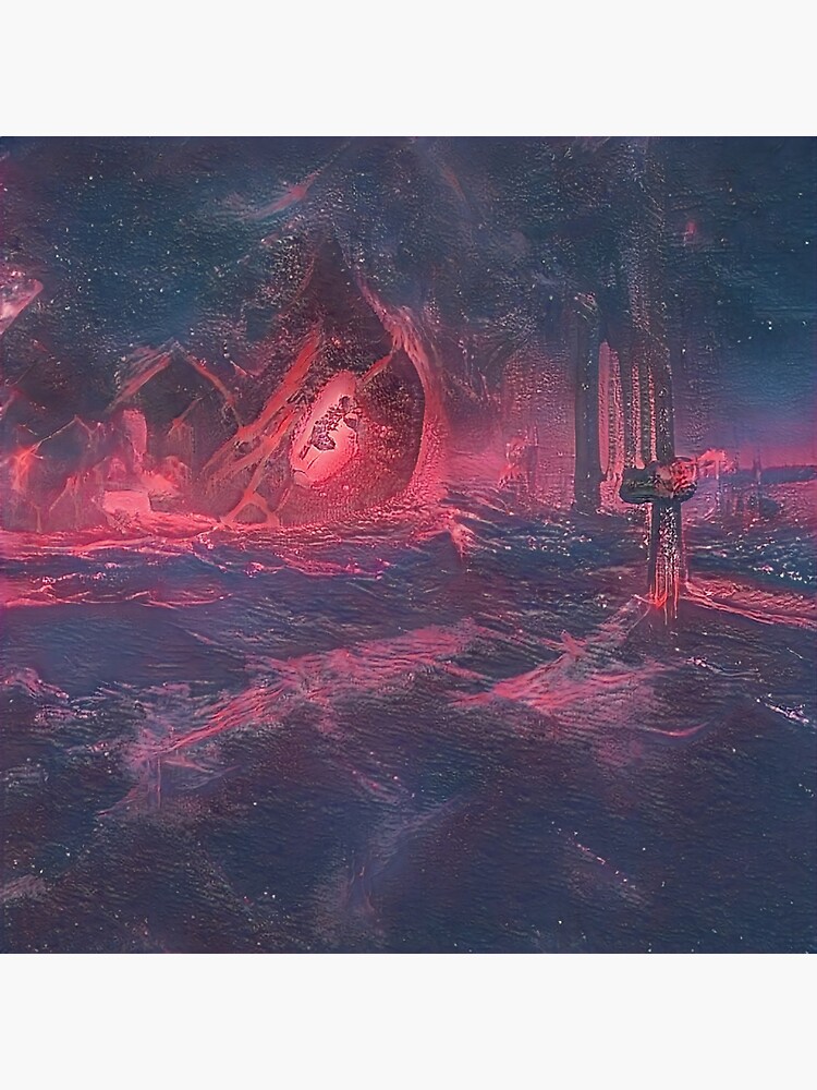 "Apocalypse Red" Sticker for Sale by AI-Art-Project | Redbubble