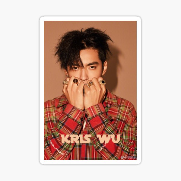 "EXO-Kris Wu" Sticker for Sale by simjang | Redbubble