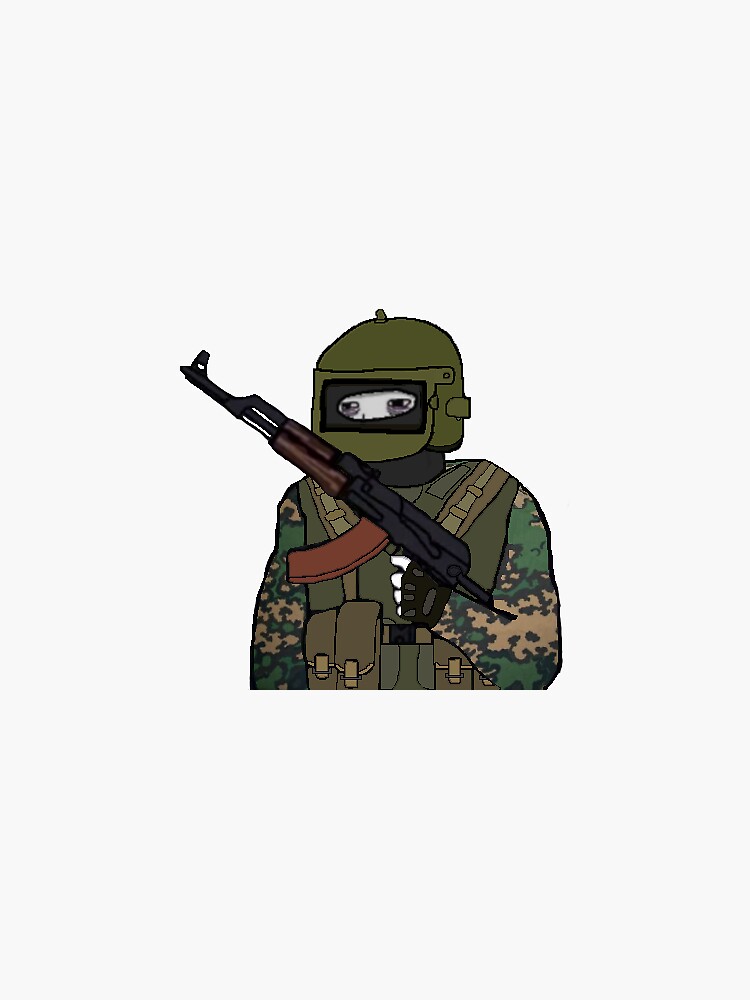 "Beslan FSB Doomer" Sticker for Sale by RuskiMark | Redbubble