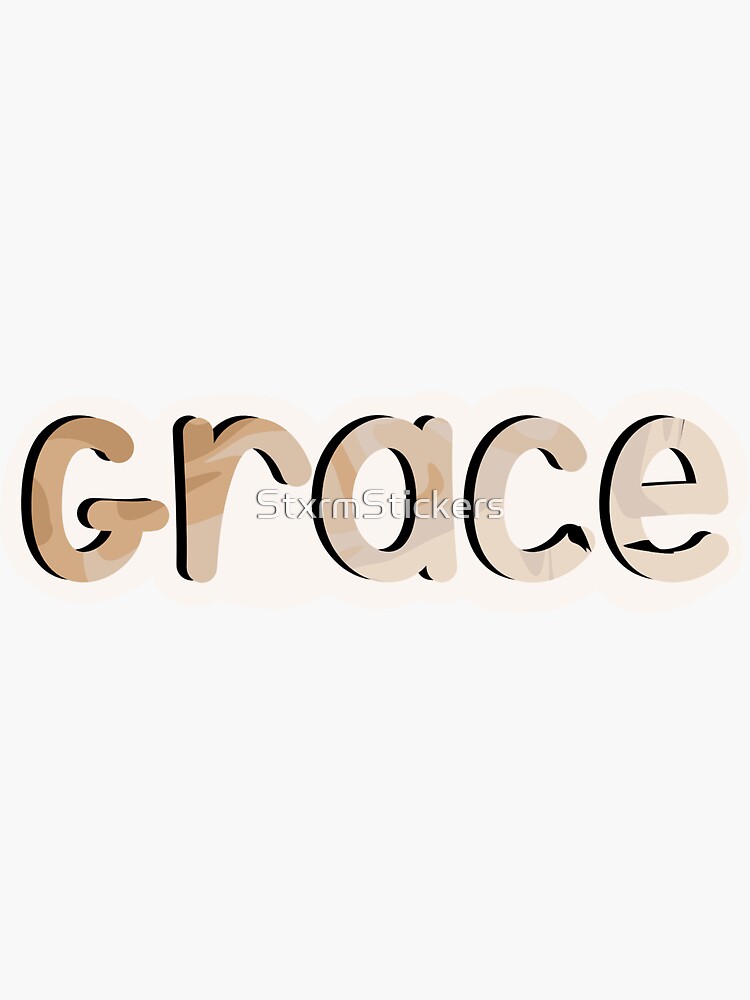 "Grace Sticker!" Sticker for Sale by StxrmStickers | Redbubble