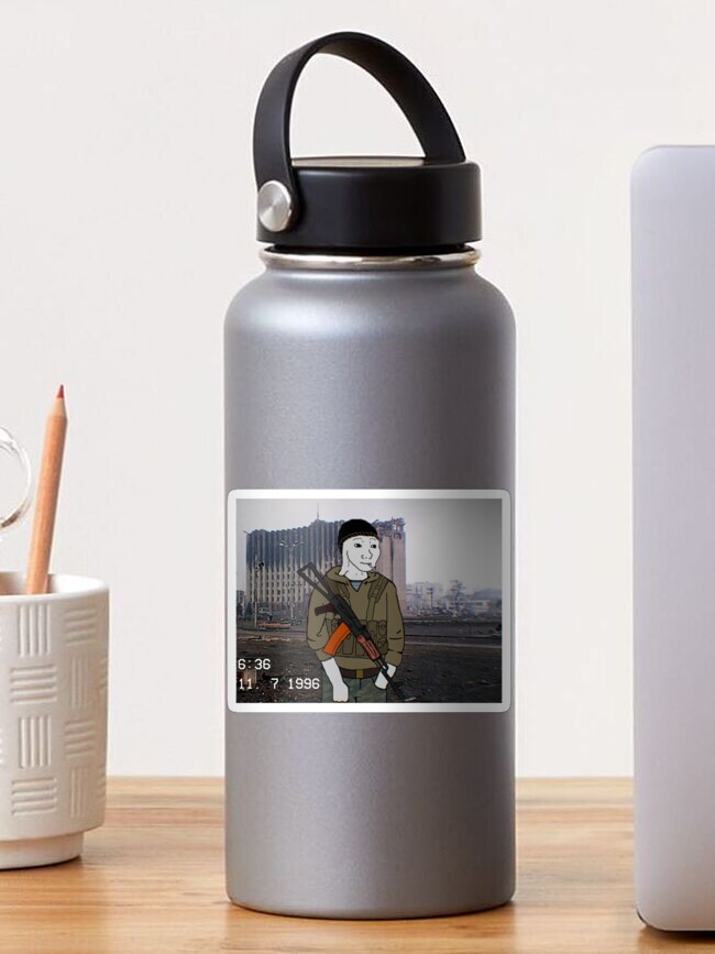 "Chechen War VDV Doomer VHS Footage" Sticker for Sale by RuskiMark ...