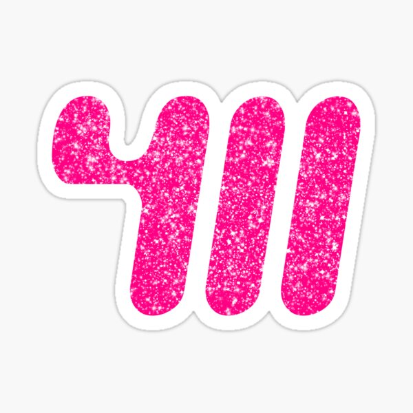 "Whats the 411" Sticker for Sale by ClaireCHammy | Redbubble