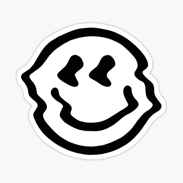 "Wiggly Smiley Face" Sticker for Sale by Kblomberg4 | Redbubble
