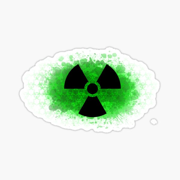 "Radioactive Biohazard Green splatter" Sticker for Sale by jc007 ...