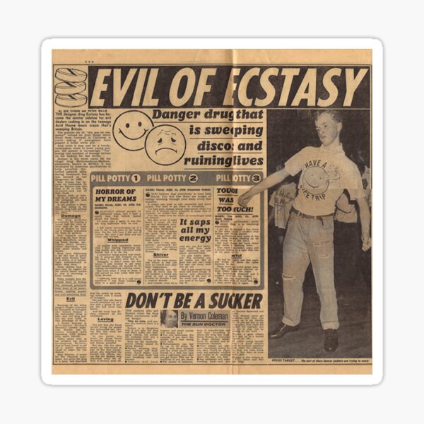 "Acid House" Sticker by RaveRevival | Redbubble