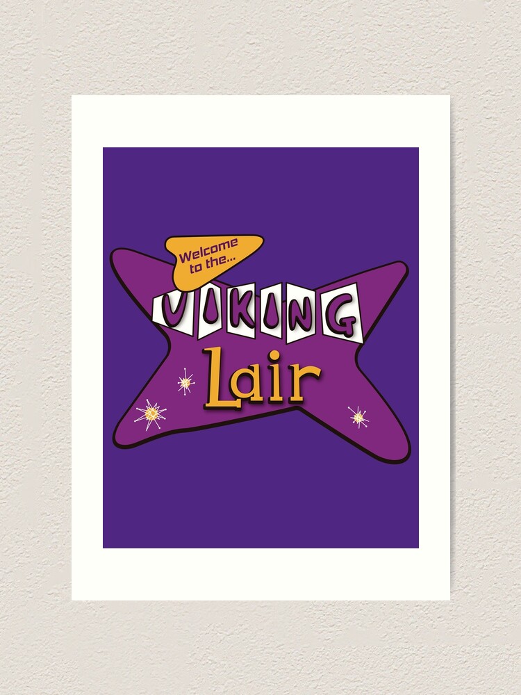 "Minnesota Vikings Fans - Viking Lair" Art Print for Sale by ...