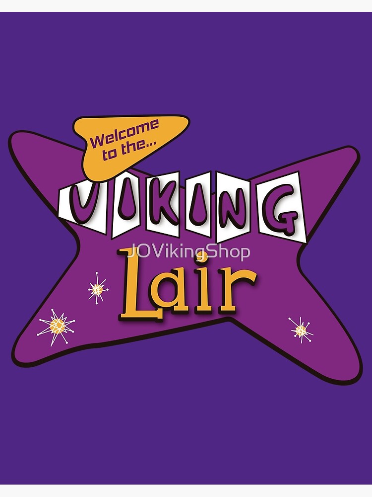 "Minnesota Vikings Fans - Viking Lair" Art Print for Sale by ...
