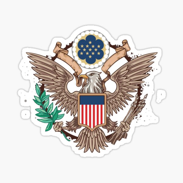 " US Presidential Seal" Sticker by anjeymoore | Redbubble