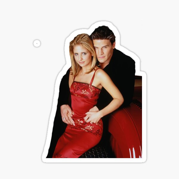 " Buffy and Angel" Sticker for Sale by TobyLozandro | Redbubble