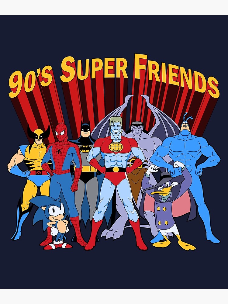 "90s Super Friends" Poster by Batang90sart | Redbubble
