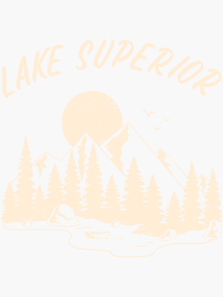 "Lake Superior" Sticker by FishWorldwide | Redbubble