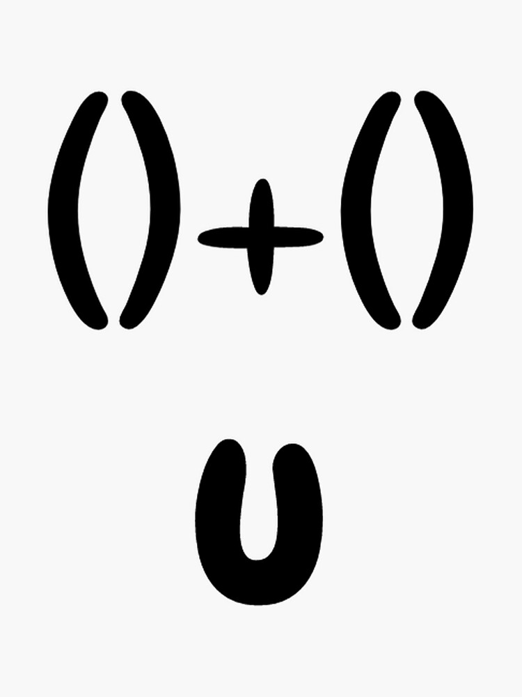 "cute ascii smiley face" Sticker for Sale by Omniodise | Redbubble