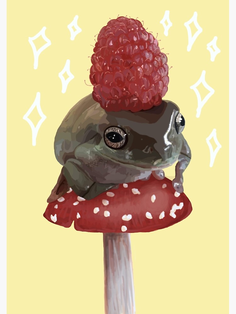 "Raspberry Frog Digital Illustration" Poster by Sunshine-desxo | Redbubble