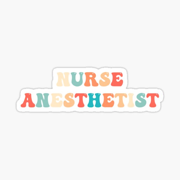 "Nurse anesthetist" Sticker for Sale by Sarahgranchelli | Redbubble