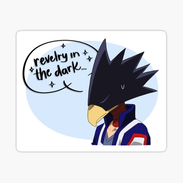 "tokoyami " Sticker for Sale by artbyomii | Redbubble