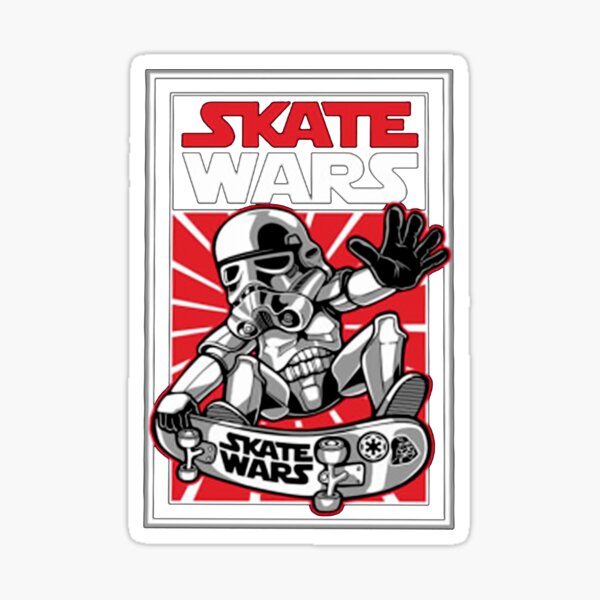 "Wars Skateboard" Sticker for Sale by luisarigby | Redbubble