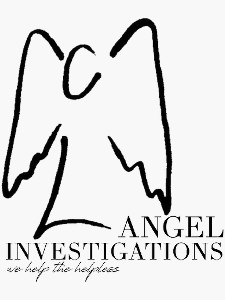 "Angel Investigations" Sticker for Sale by worldoffandoms | Redbubble