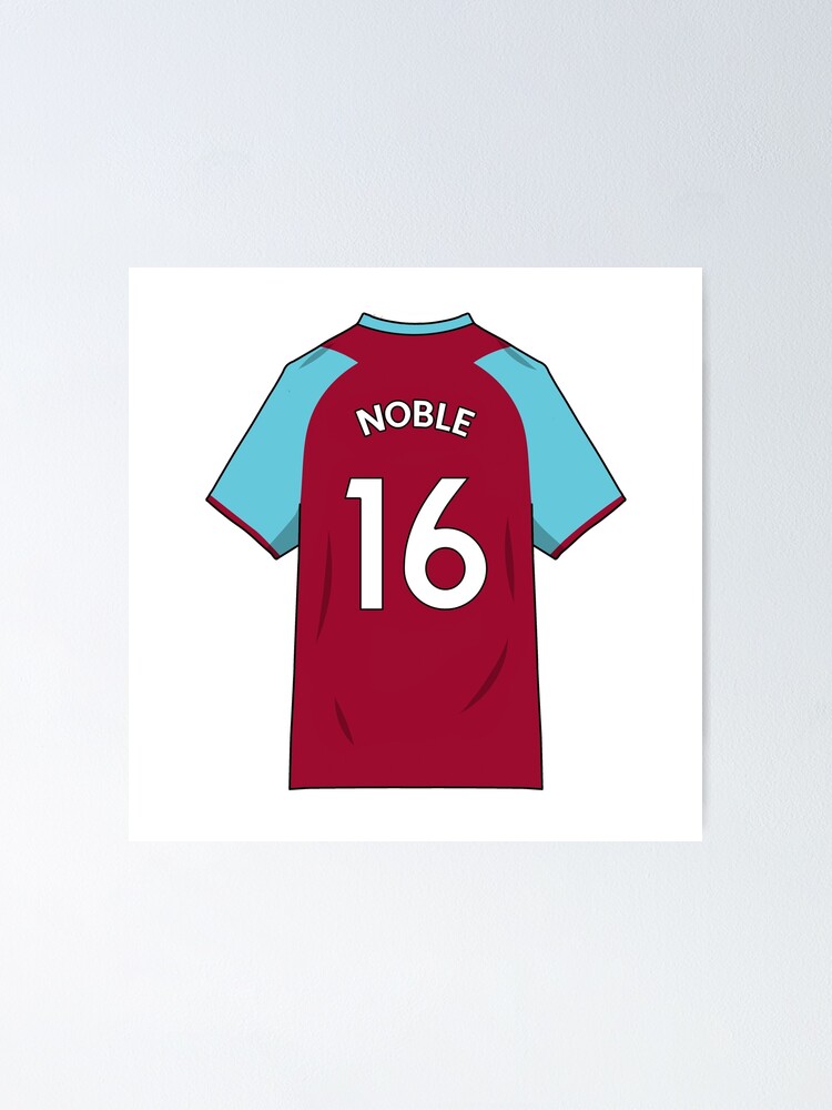 "Mark Noble Jersey" Poster by Zgjimi17 | Redbubble