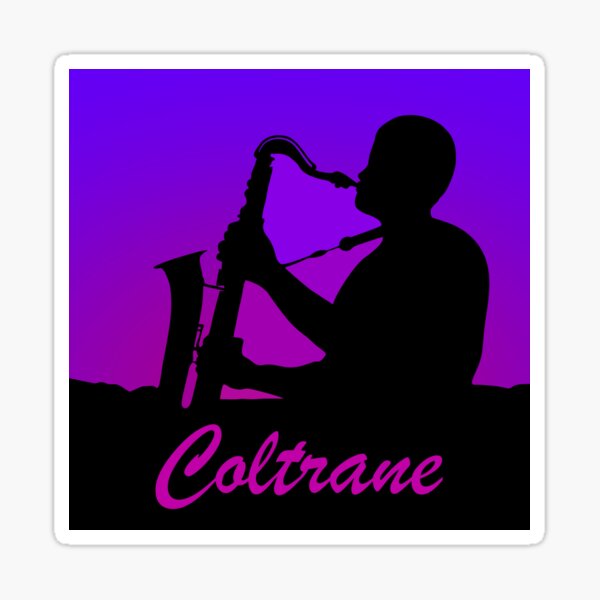 "John Coltrane" Sticker for Sale by SnowBV | Redbubble