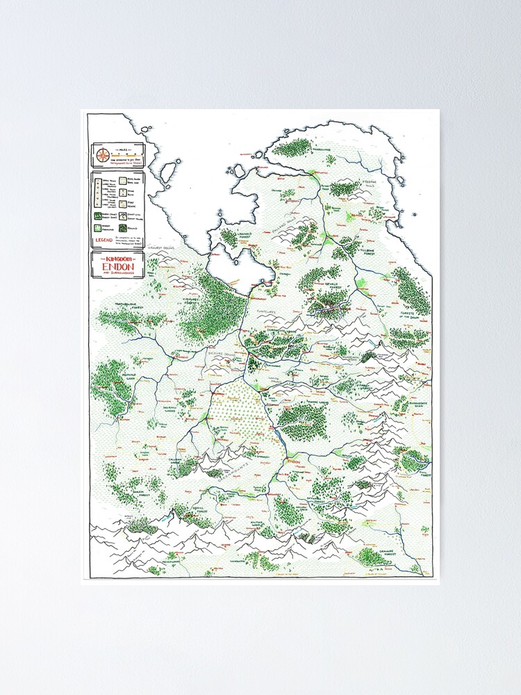 "Map of Endon (Full, A2)" Poster for Sale by Cartographers | Redbubble
