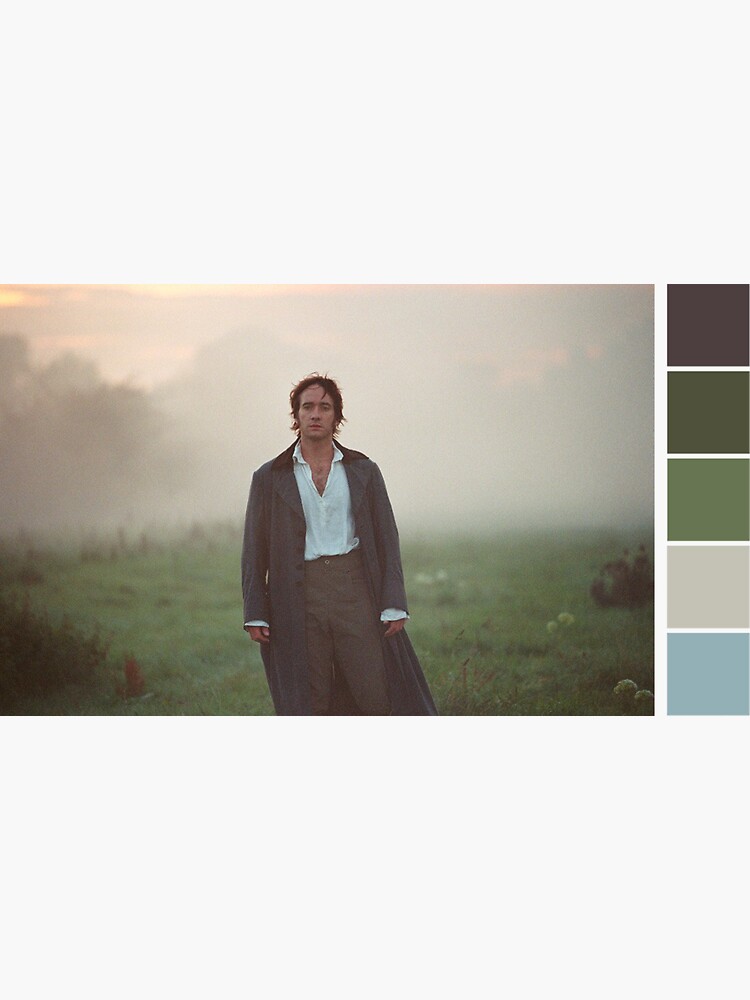"Pride and Prejudice Darcy Color Palette" Sticker by gracecotton99 ...