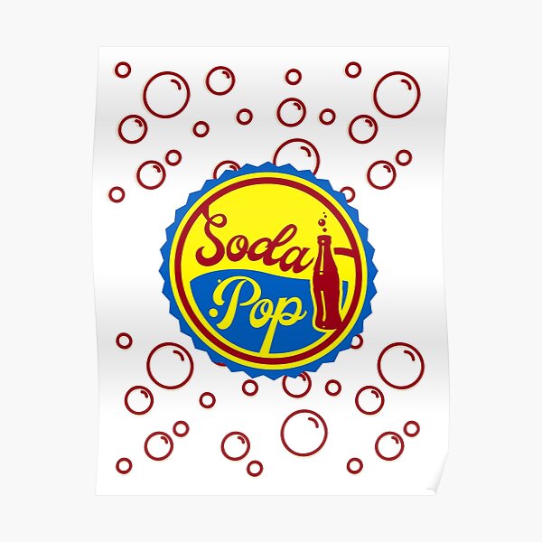 "Soda Pop - Retro Style Soda Pop Sign" Poster for Sale by tjwdraws ...