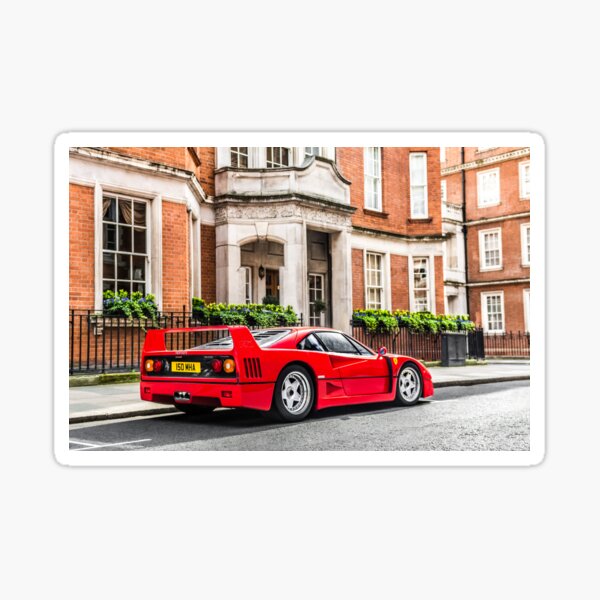 "Ferrari F40 " Sticker by ricoliu | Redbubble