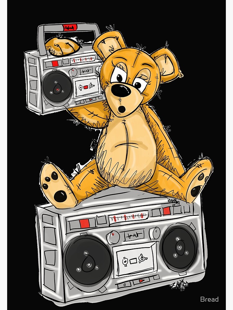 "Dj Teddy Bear Boombox" Art Print for Sale by Bread | Redbubble
