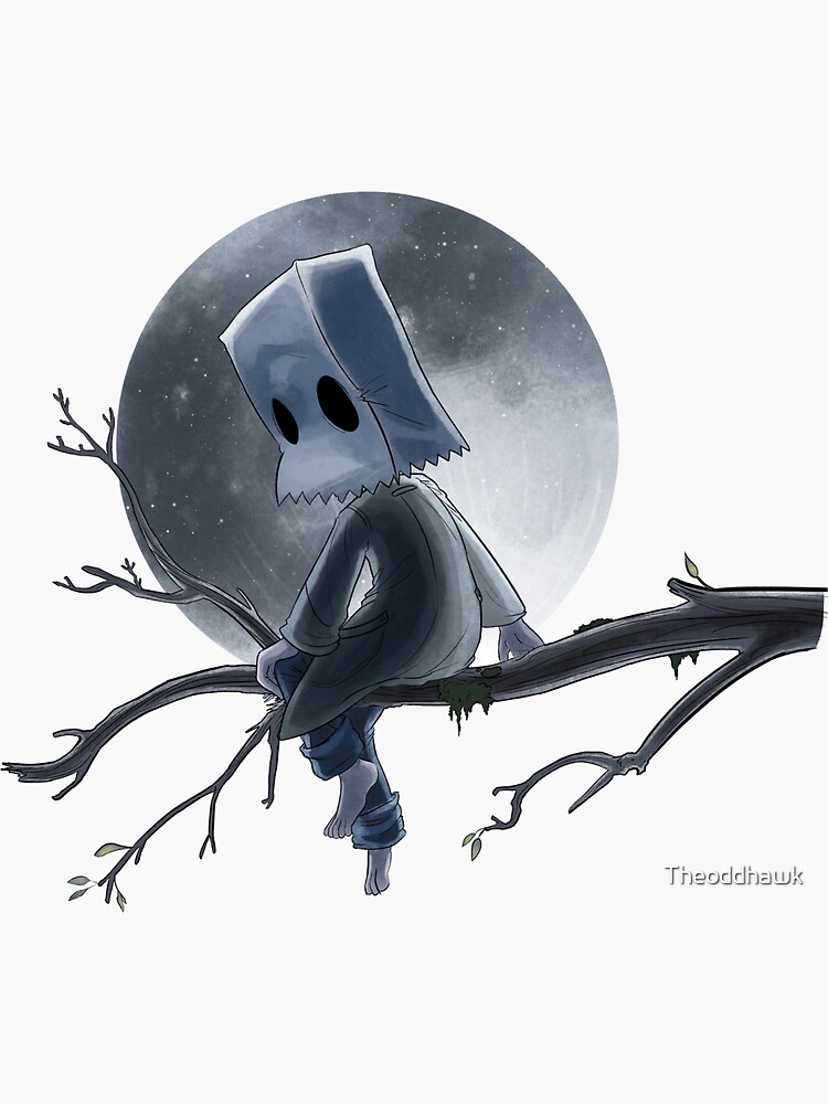 "Mono Under the Moon" Sticker for Sale by Theoddhawk | Redbubble