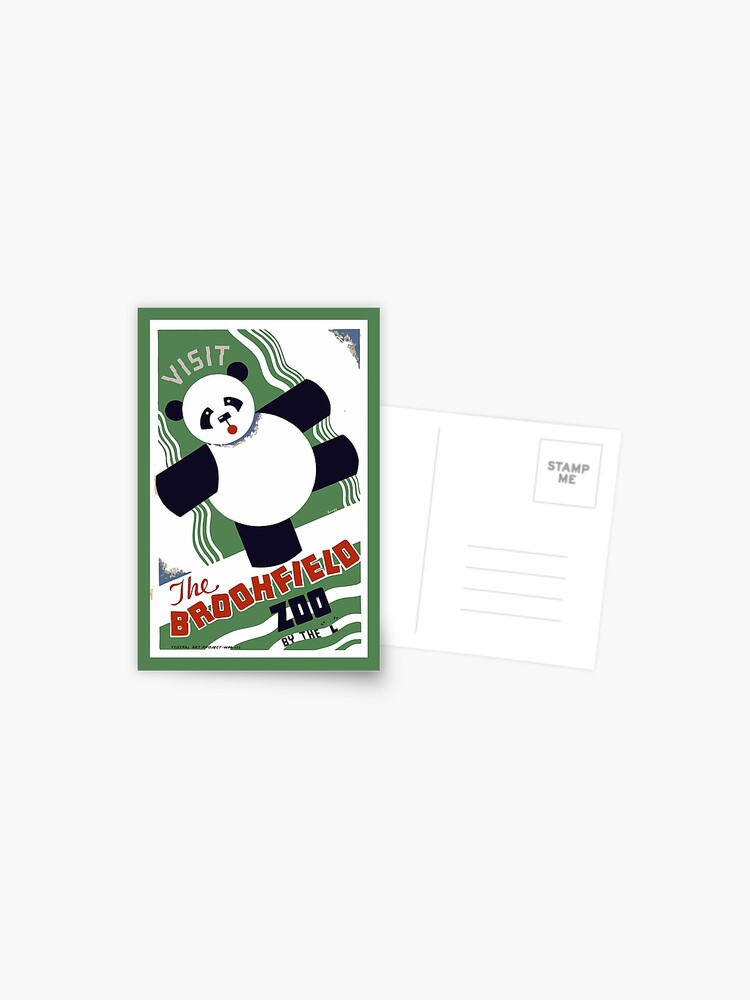 "WPA Zoo Poster Panda" Postcard for Sale by Sterner-Stuff | Redbubble