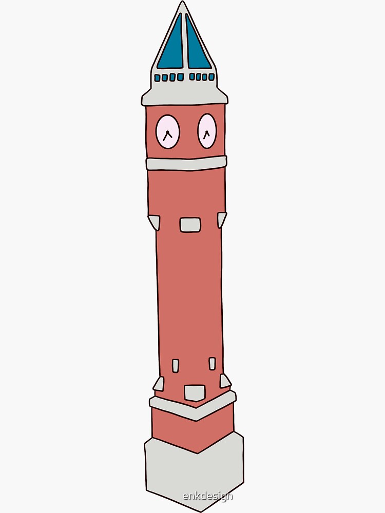 "SLU Clock Tower" Sticker for Sale by enkdesign | Redbubble