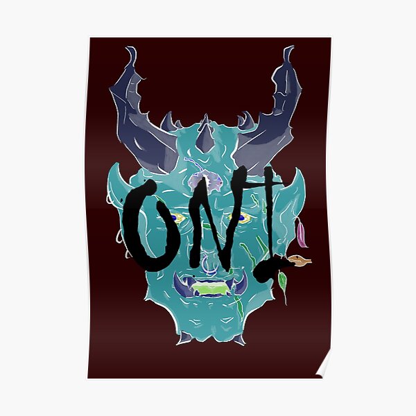 "Oni negative" Poster for Sale by CSamurai | Redbubble