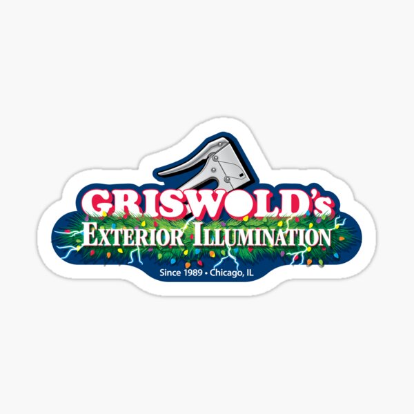 "Griswold's Exterior Illumination Christmas Vacation" Sticker for Sale ...