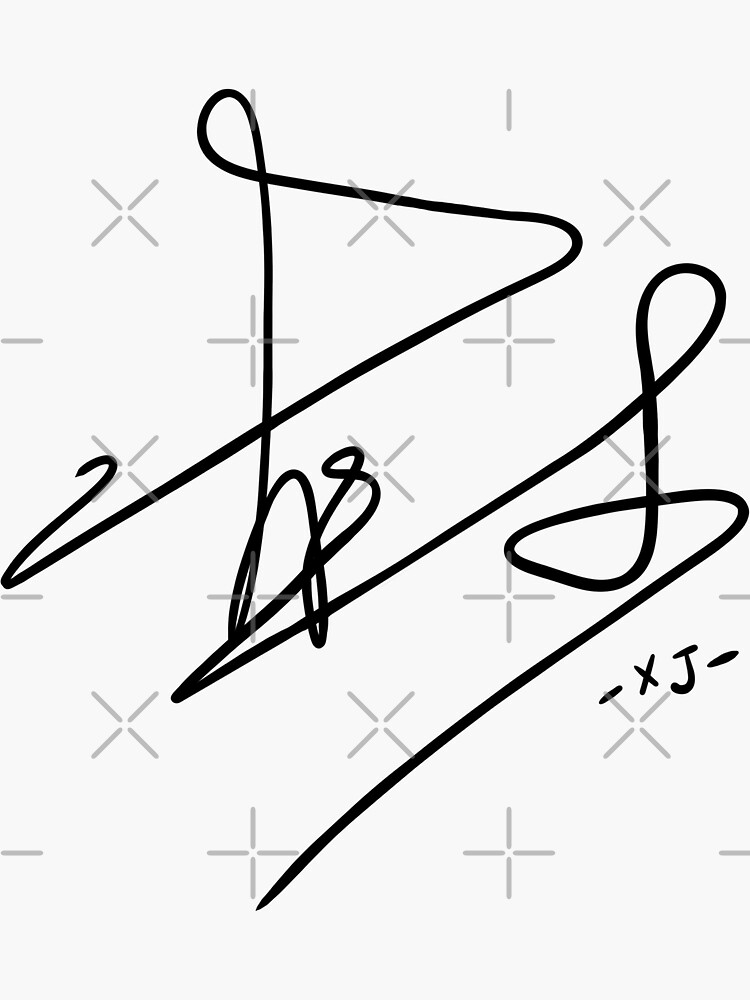 "Xiao Dejun Signature- NCT / WAYV" Sticker by MADCITYY | Redbubble